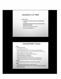 TMR ppt handouts session 2 | Children's Program LEARN